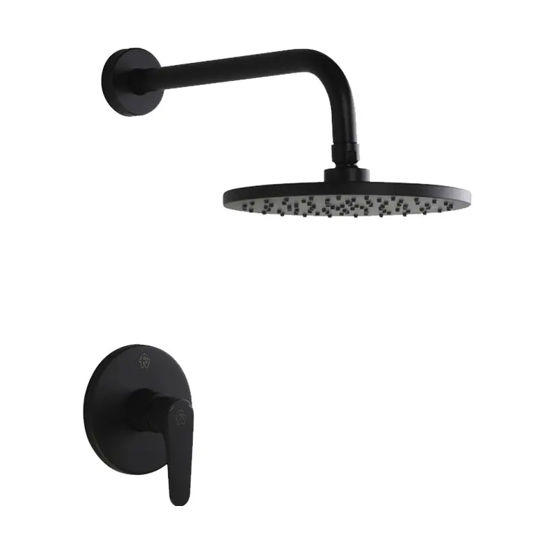 Grifería Monomando para Ducha Dalia Negra FV | Almacenes Boyacá