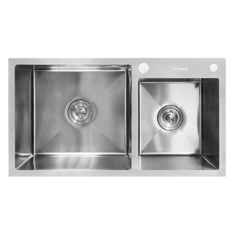 Lavacopa Industrial 2 Pozos 82x45cm Inoxidable Mastermaid | Almacenes ...