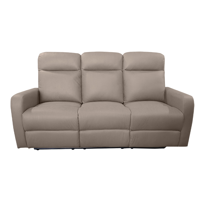Sofá Reclinable 3 Puestos Prince Camel 183x92x103cm | Almacenes Boyacá
