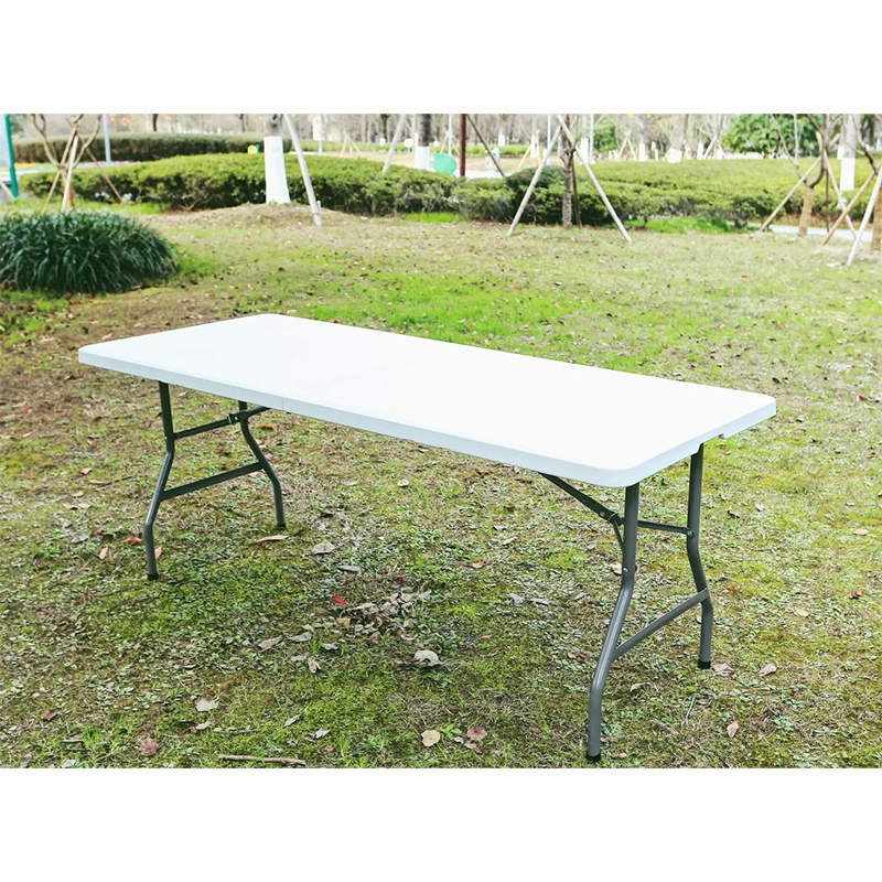 Mesa Rectangular Plegable Blanca 73x180cm | Almacenes Boyacá