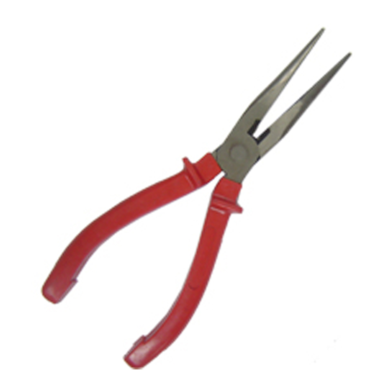 Pinza Punta Larga Con Corte Roja | Almacenes Boyacá