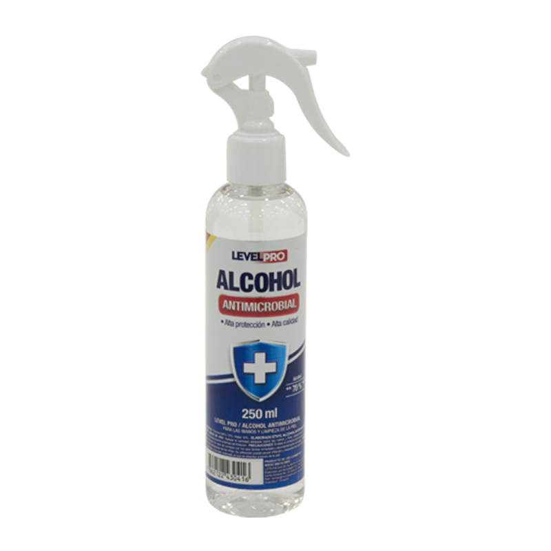 Alcohol Antimicrobial 250ml Level Pro | Almacenes Boyacá