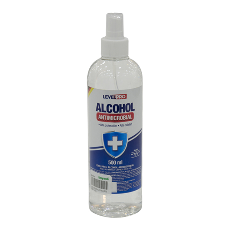 Alcohol Antimicrobial 500ml Level Pro | Almacenes Boyacá