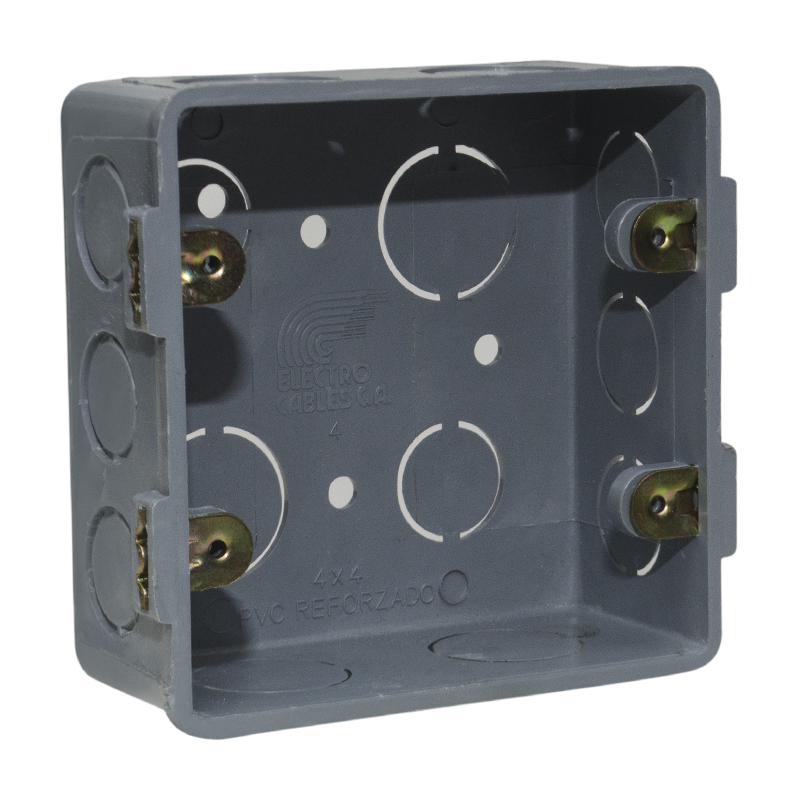 Caja Cuadrada de PVC de 4x4 | Almacenes Boyacá