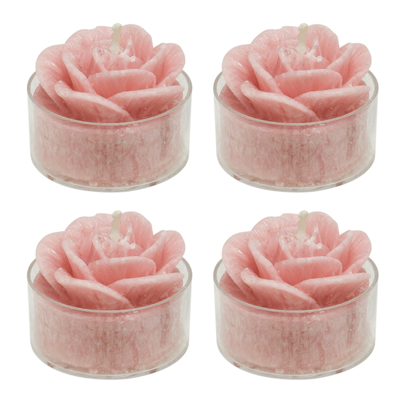 Vela Tealight Rosa Rosada 4 Unidades | Almacenes Boyacá