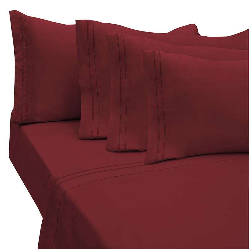 Sábanas Rojas de 6 Piezas Luxury Living | Almacenes Boyacá