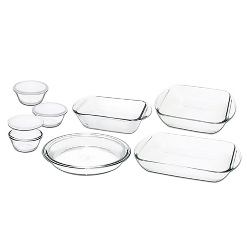 Pirex Cuadrado y Redondo en Set de 10 Piezas Anchor | Almacenes Boyacá