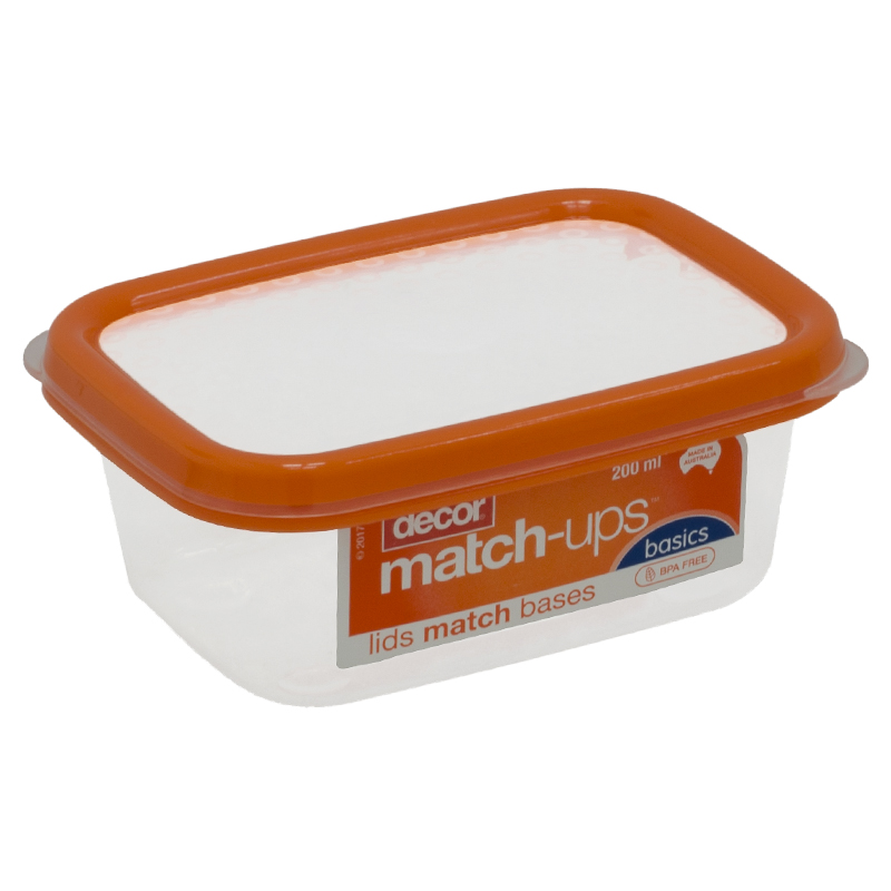 Contenedor Matchups Naranja 200ml Decor | Almacenes Boyacá .:variedad y ...