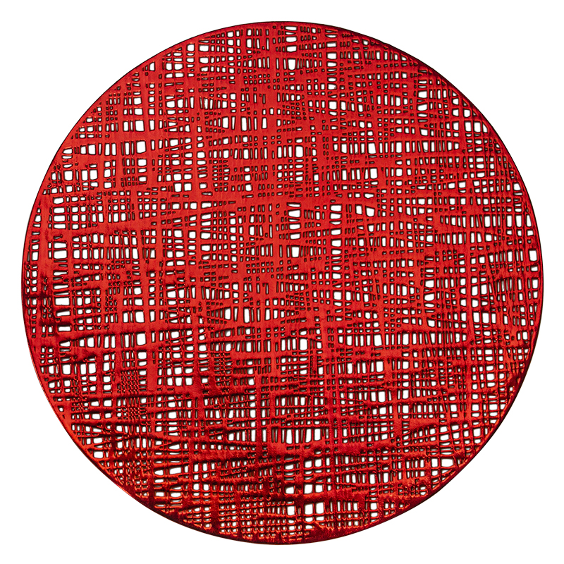 Individual PVC Rojo 38cm | Almacenes Boyacá