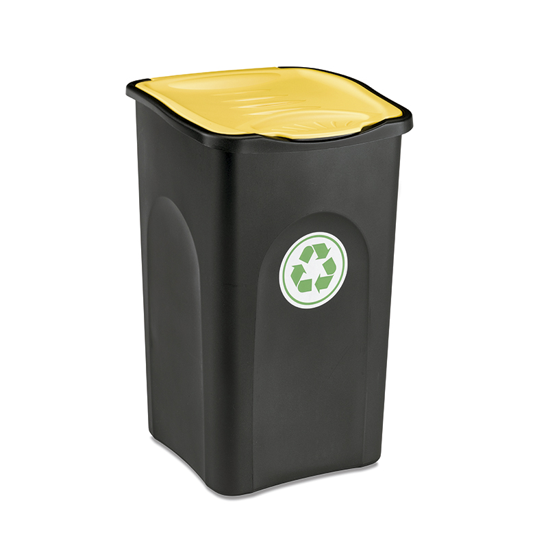 Tacho Ecogreen 50 Litros Negro Amarillo Stefanplast | Almacenes Boyacá