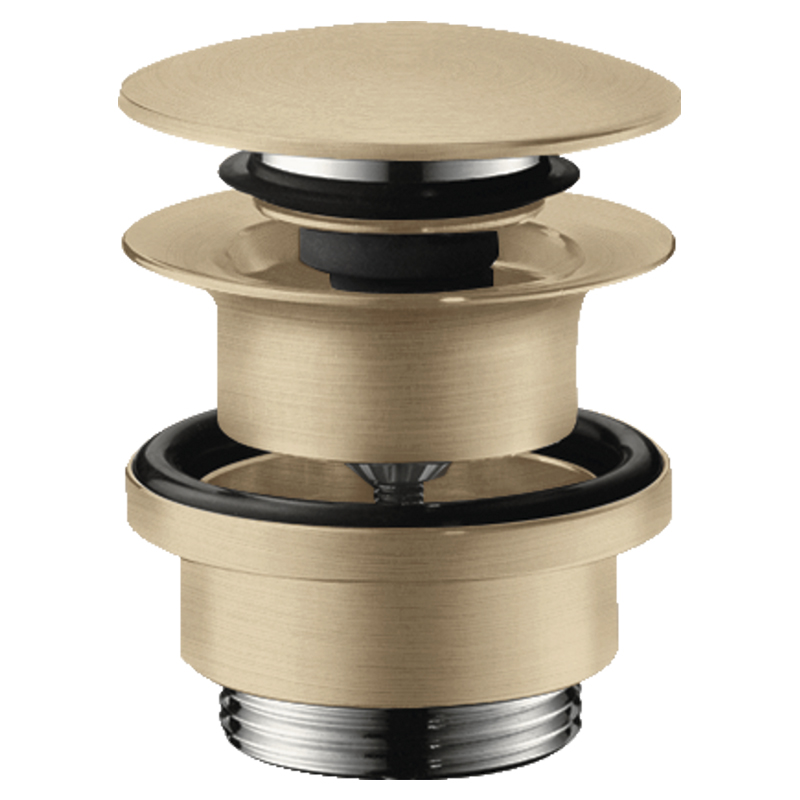 Desague para Lavamanos Push Bronce Hansgrohe | Almacenes Boyacá