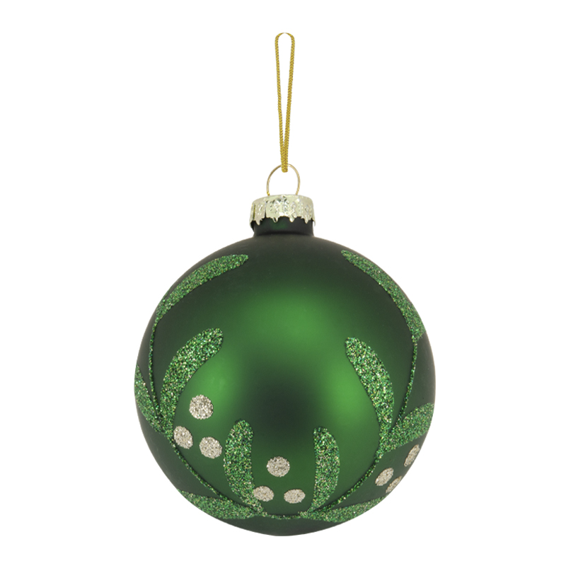 Bola Holly Country Cherry Verde 8cm | Almacenes Boyacá