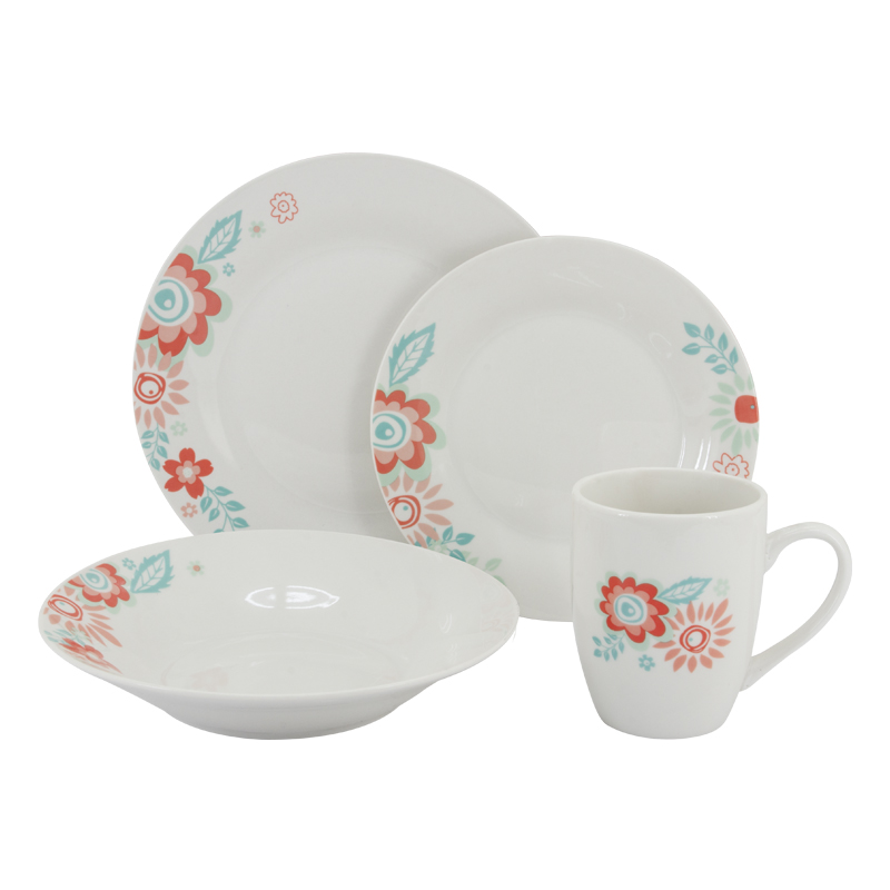 Vajilla Breezeville 16 Piezas Vitreo | Almacenes Boyacá